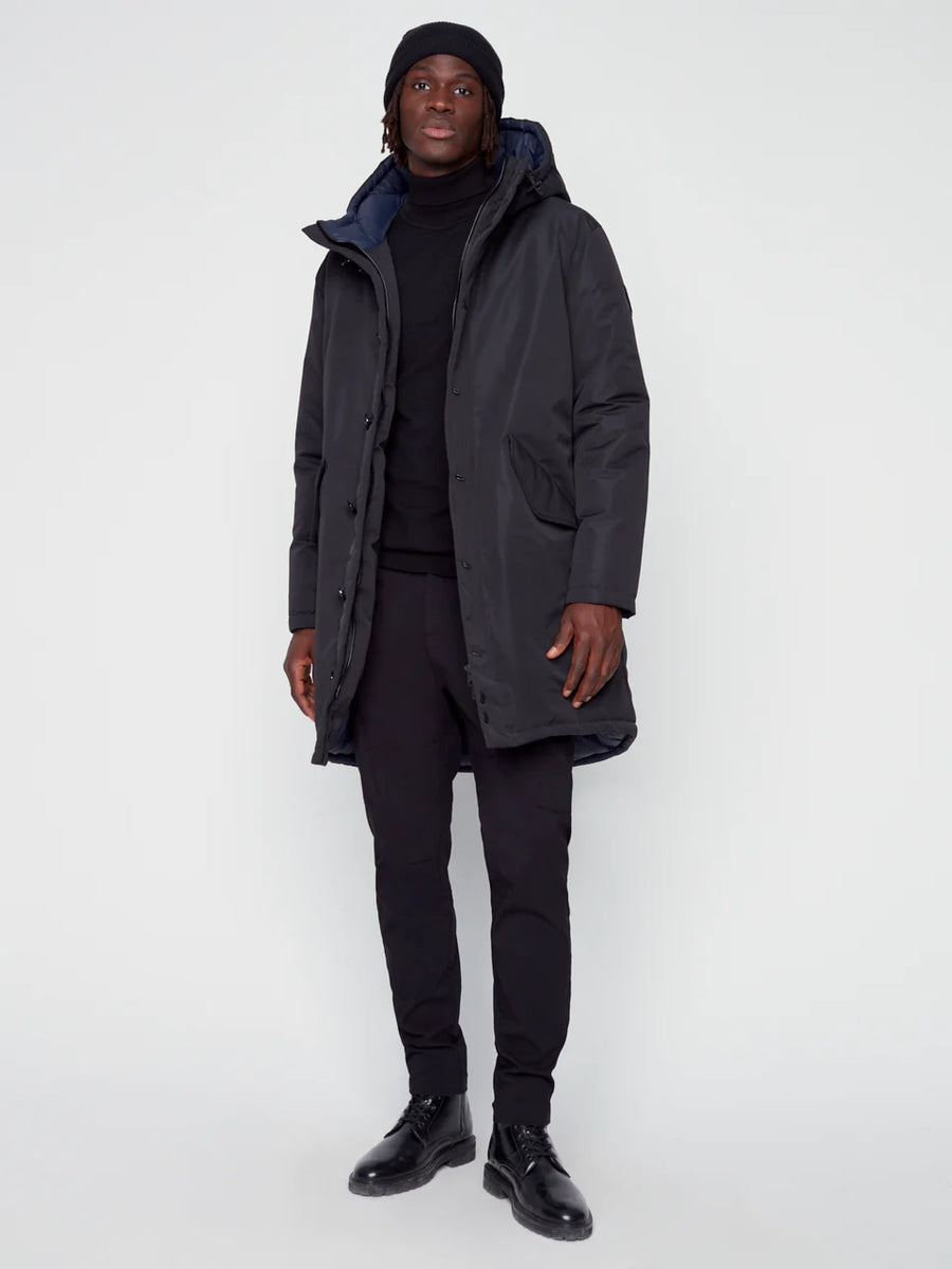 NIGEL-BLACK Men's Anorak Parka with Banana Sleeves – Johns Barrhead